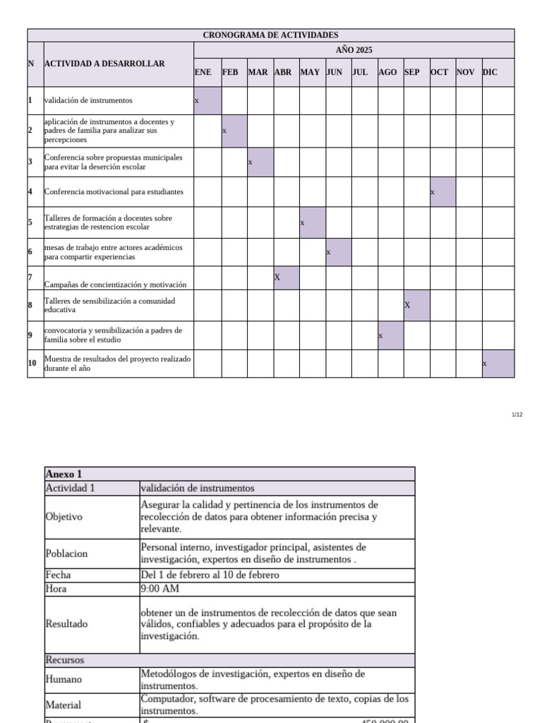 Crono Cuali | PDF | Enseñando | Aprendizaje