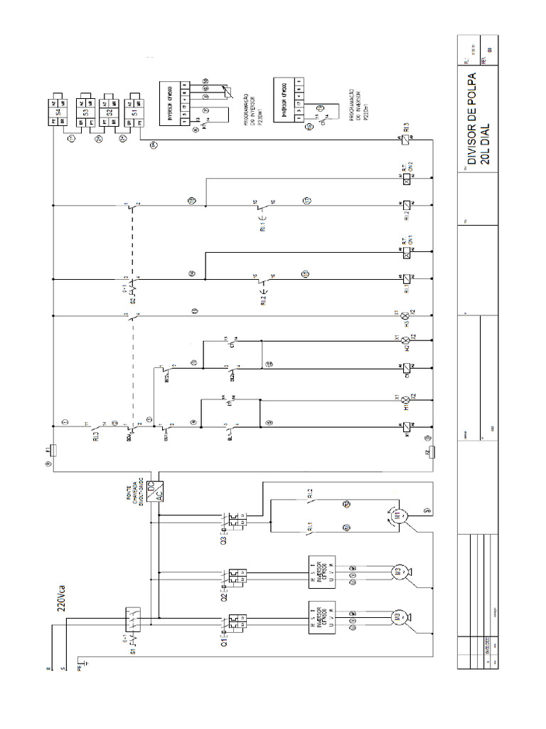 Divisor de Polpa Bifásico 20l 220v - 24v. (4 Sensores Weg) | PDF