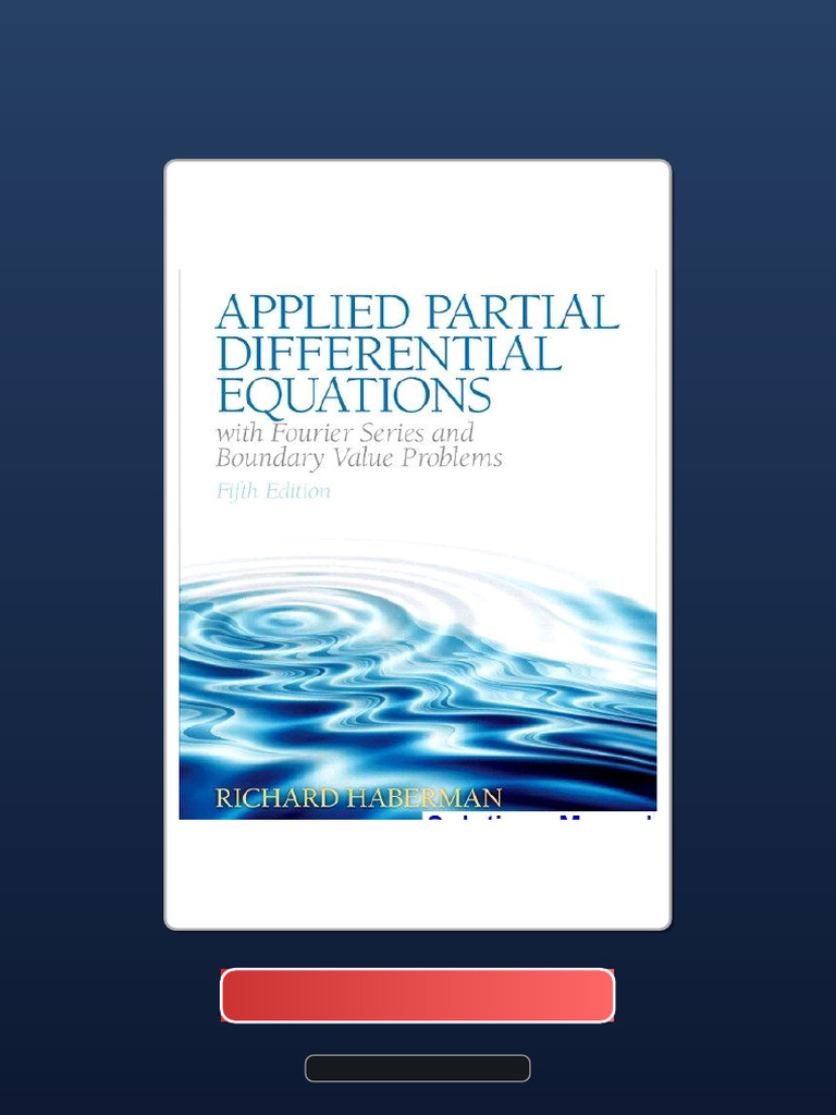 Applied Partial Differential Equations With Fourier Series and Boundary Value | PDF | Multiple ...