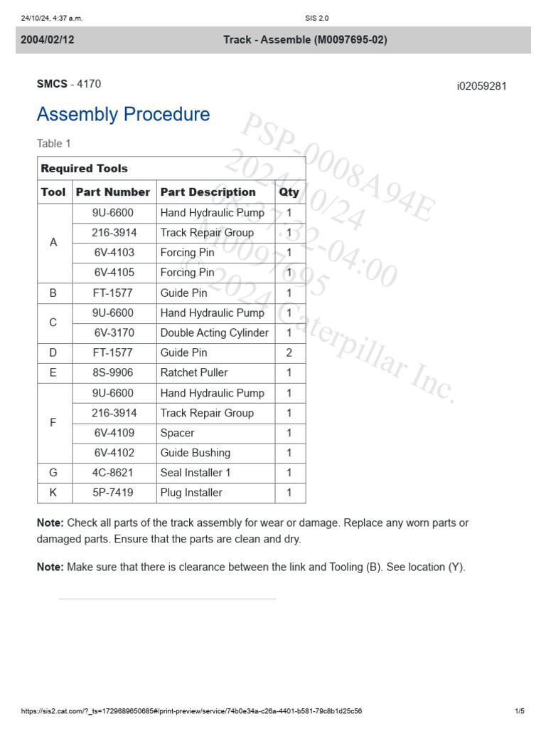 Track Assembly Procedure Guide | PDF | Machines | Manufactured Goods