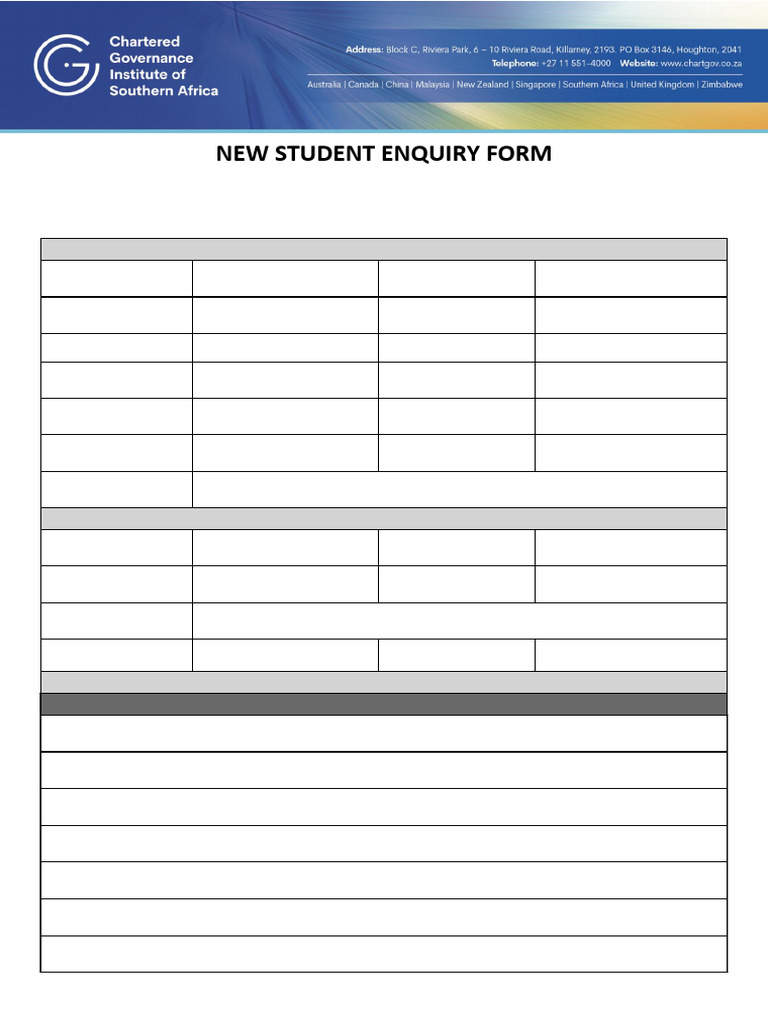 New Student Enquiry Form 2024.v2 | PDF | Dishonesty | Common Law
