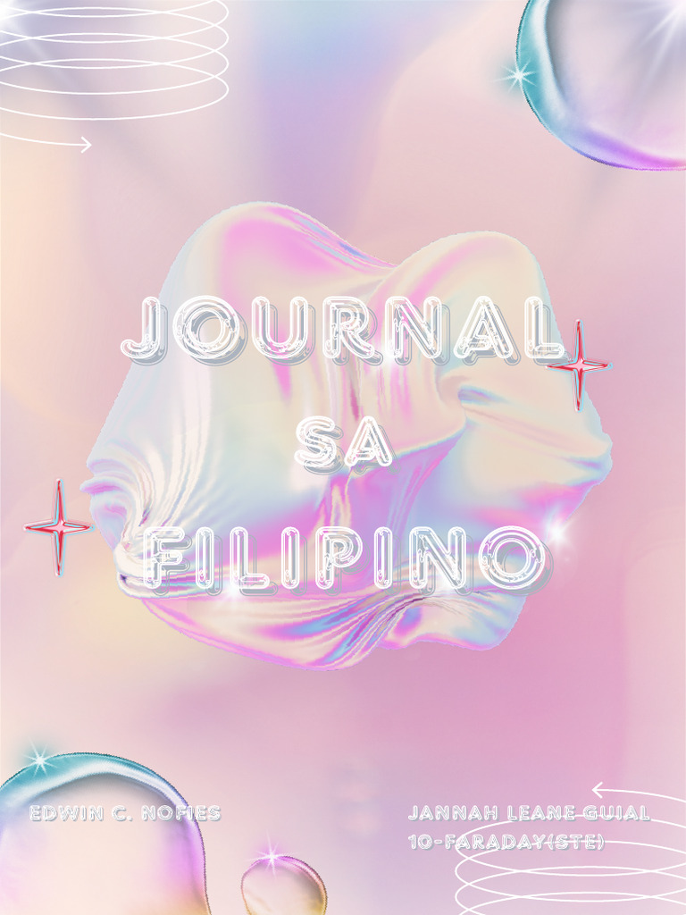 Journal Cover Page Filipino | PDF