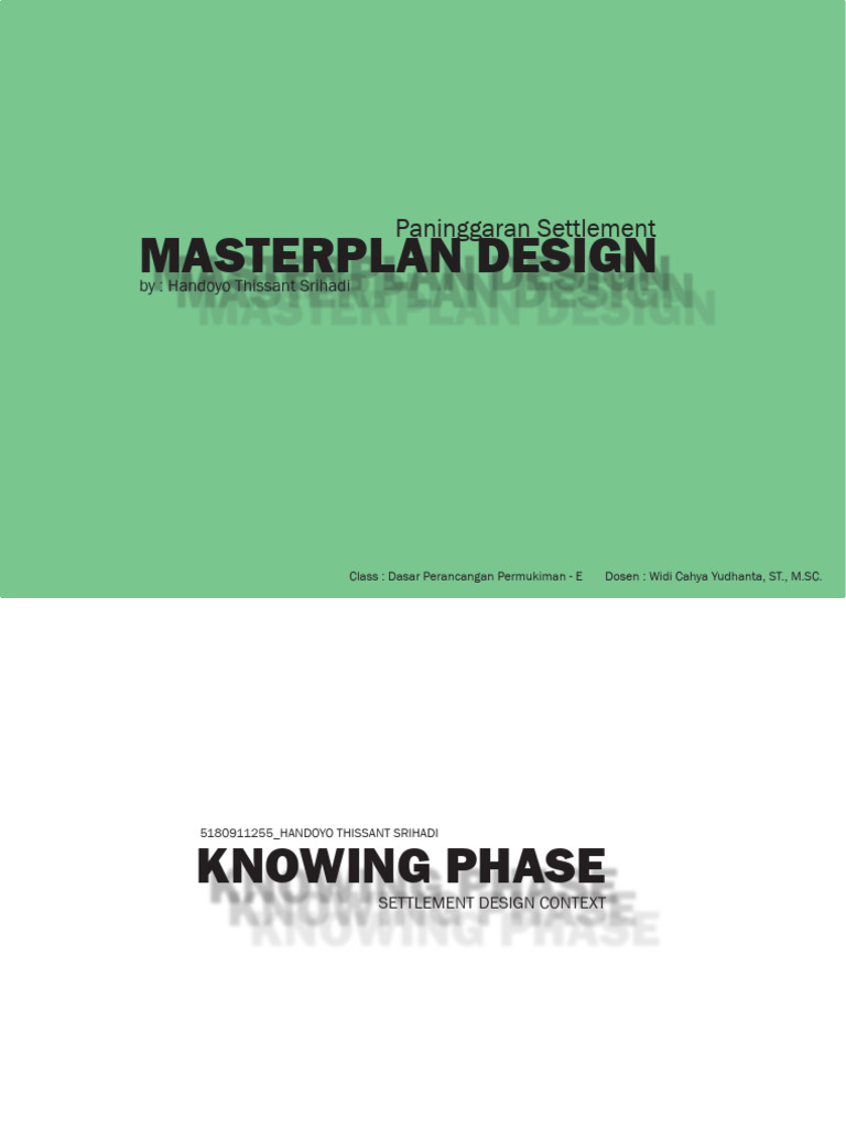 Settlement Design Masterplan | PDF