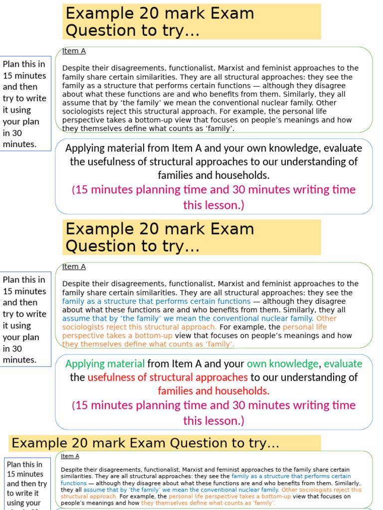 20 Marker Yr 12 Families Perspectives | PDF | Liberal Arts Education ...