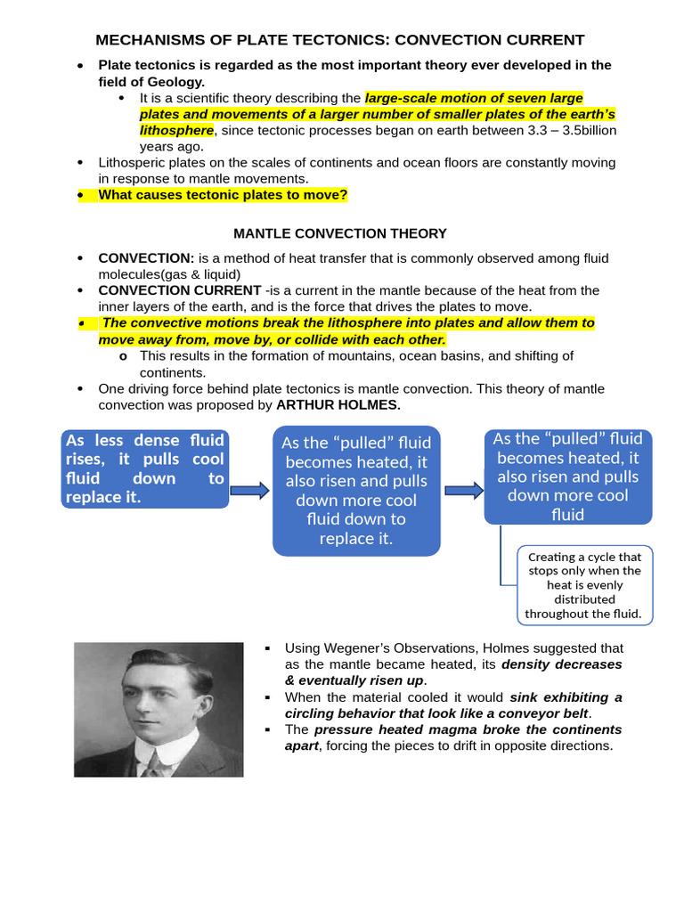 Mechanisms of Plate Tectonics | PDF | Plate Tectonics | Convection