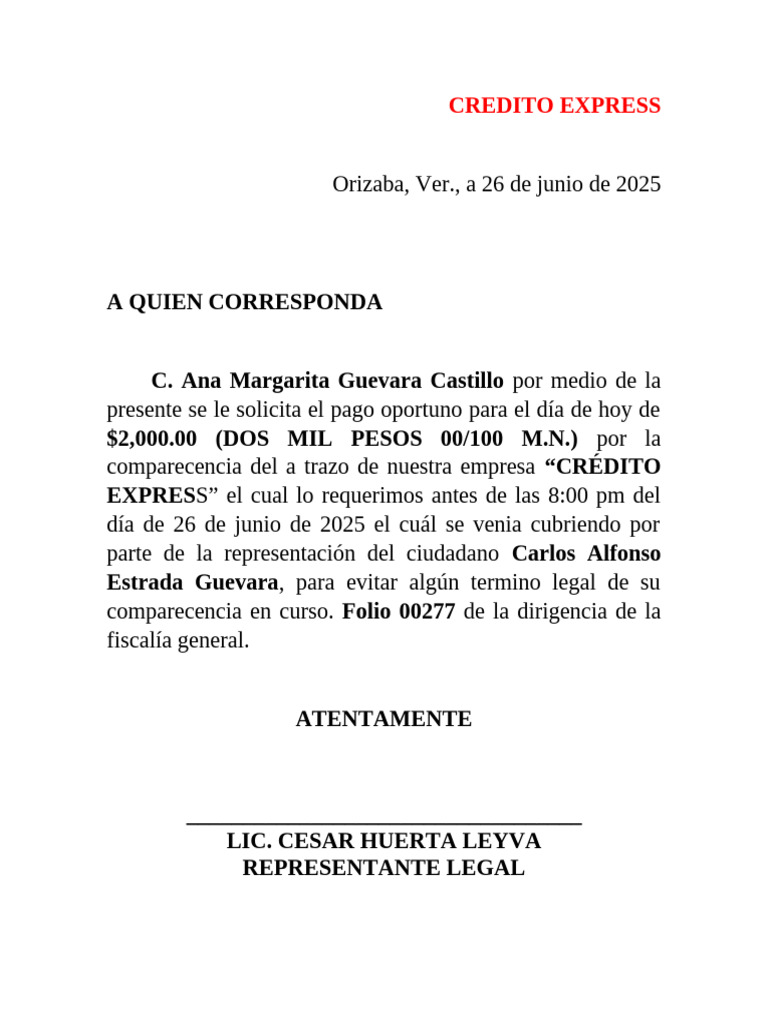 Credito Express | PDF