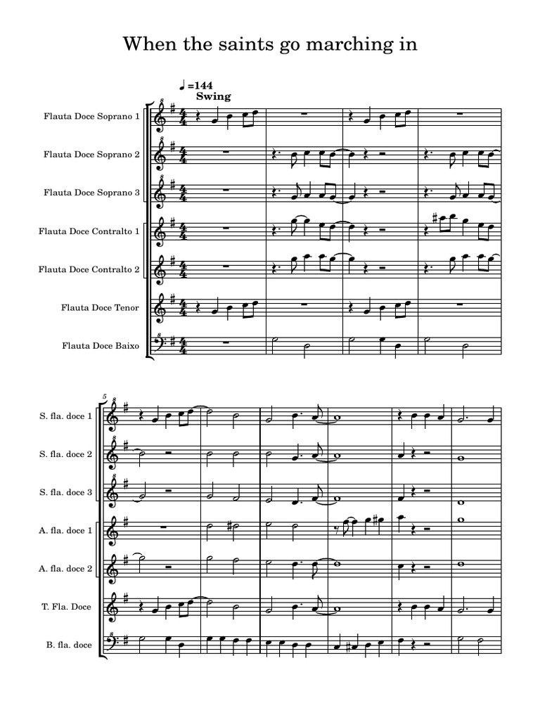 When The Saints Go Marching in | PDF