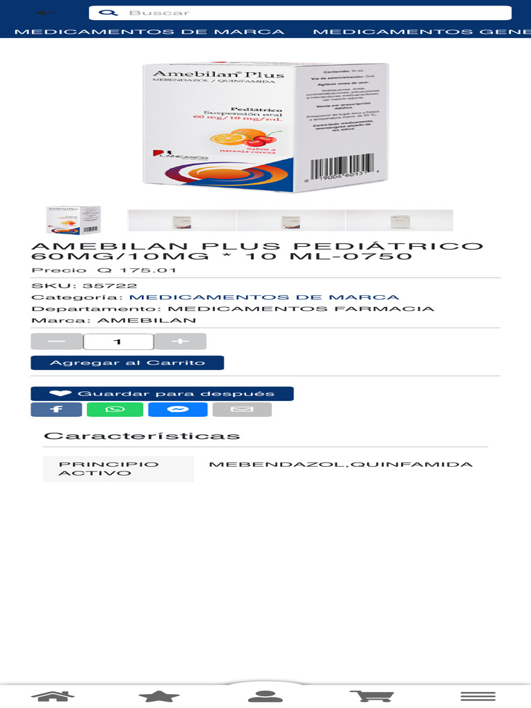 Farmacias Batres AMEBILAN PLUS PEDIÁTRICO 60MG10MG 10 ML-0750 ...