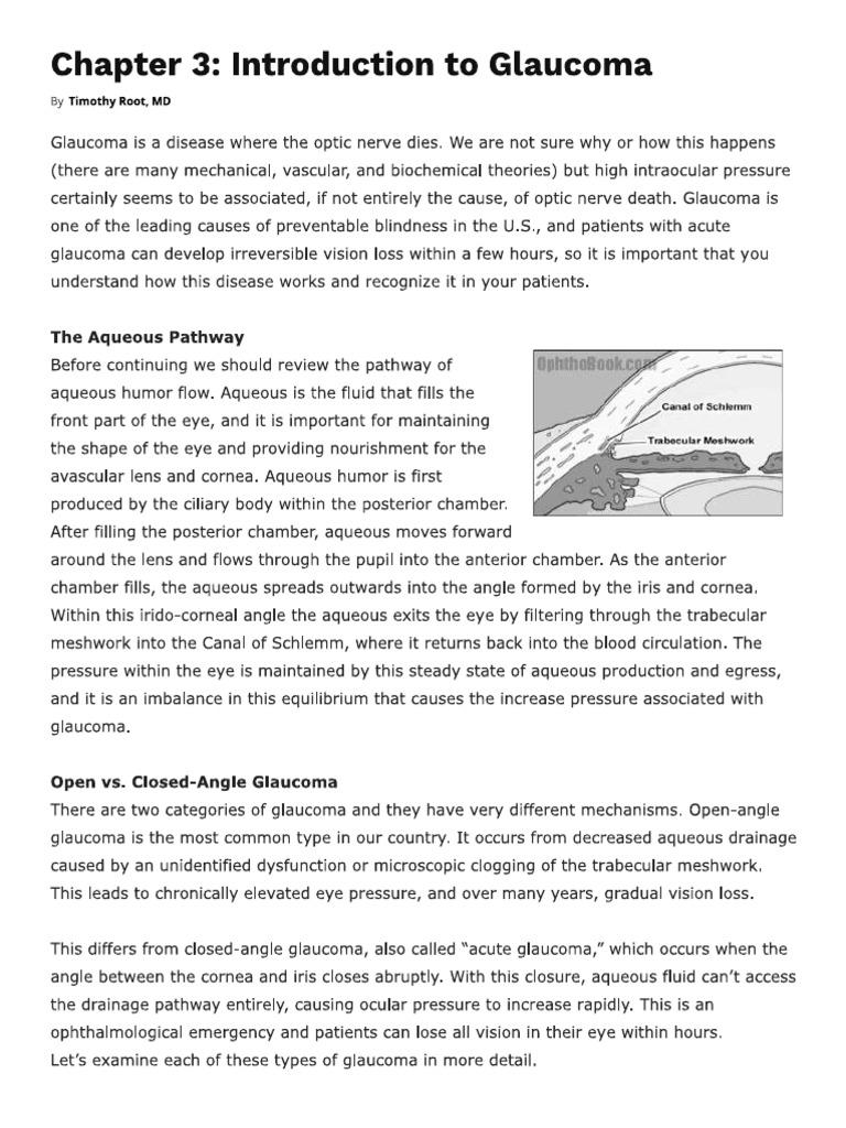 Tim Root CH 3 Glaucoma | PDF