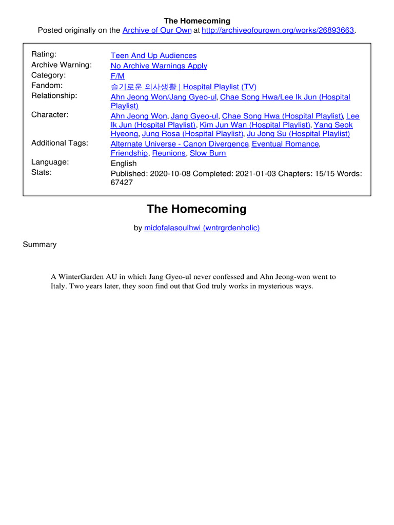 The Homecoming | PDF | Mars