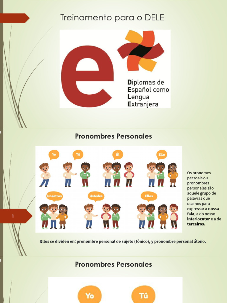 Clase 02 - Pronombres Personales | PDF | Pronombre | Asunto (gramática)