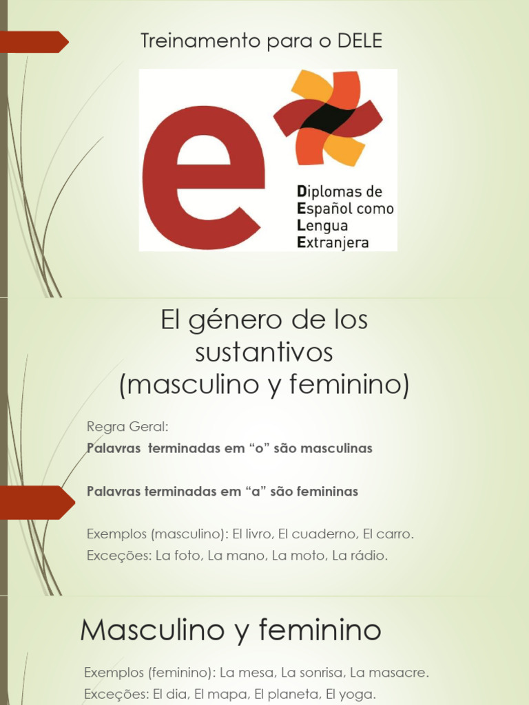 Género de Sustantivos y Adjetivos en Español | PDF | Morfología ...