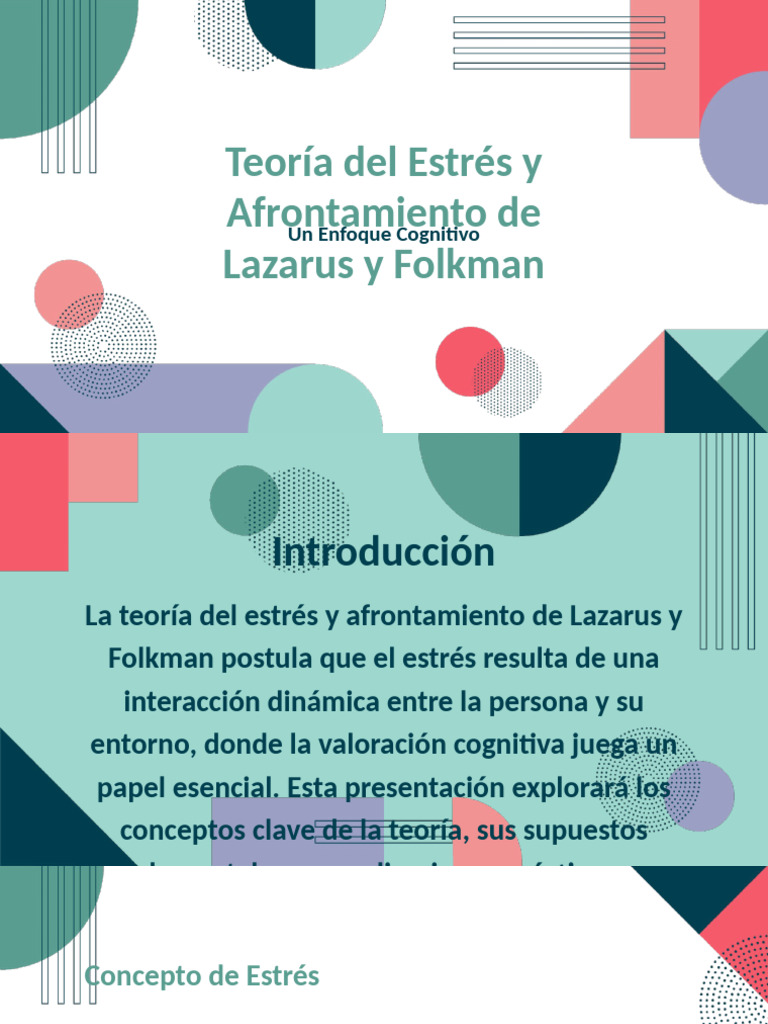 Teoría Del Estrés y Afrontamiento de Lazarus y Folkman: Un Enfoque ...