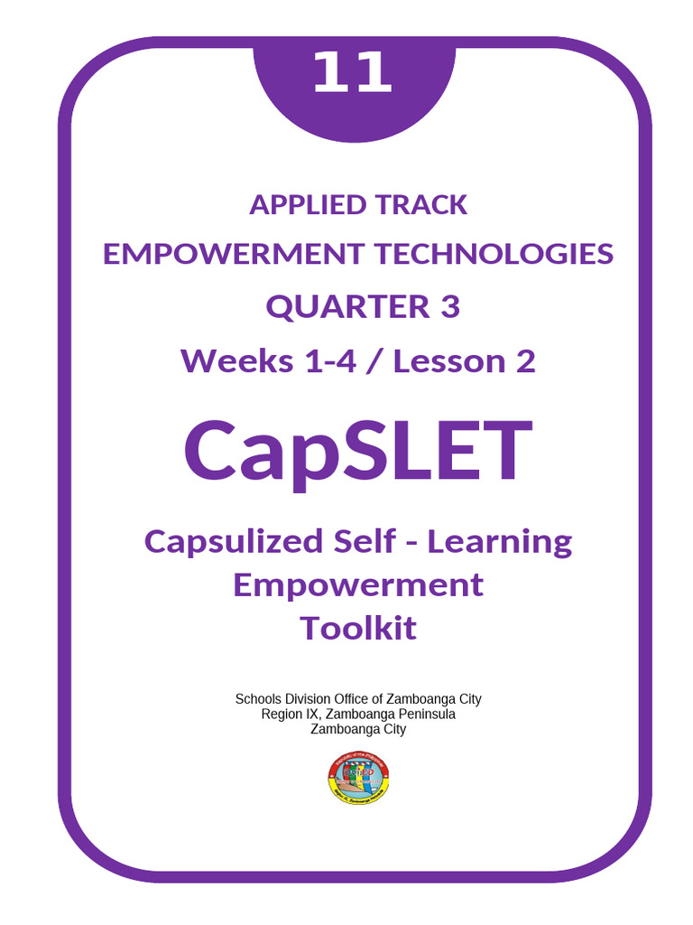 Emptech Capslet q3w1l1.2 Circuladofinal | PDF | Malware | Spamming