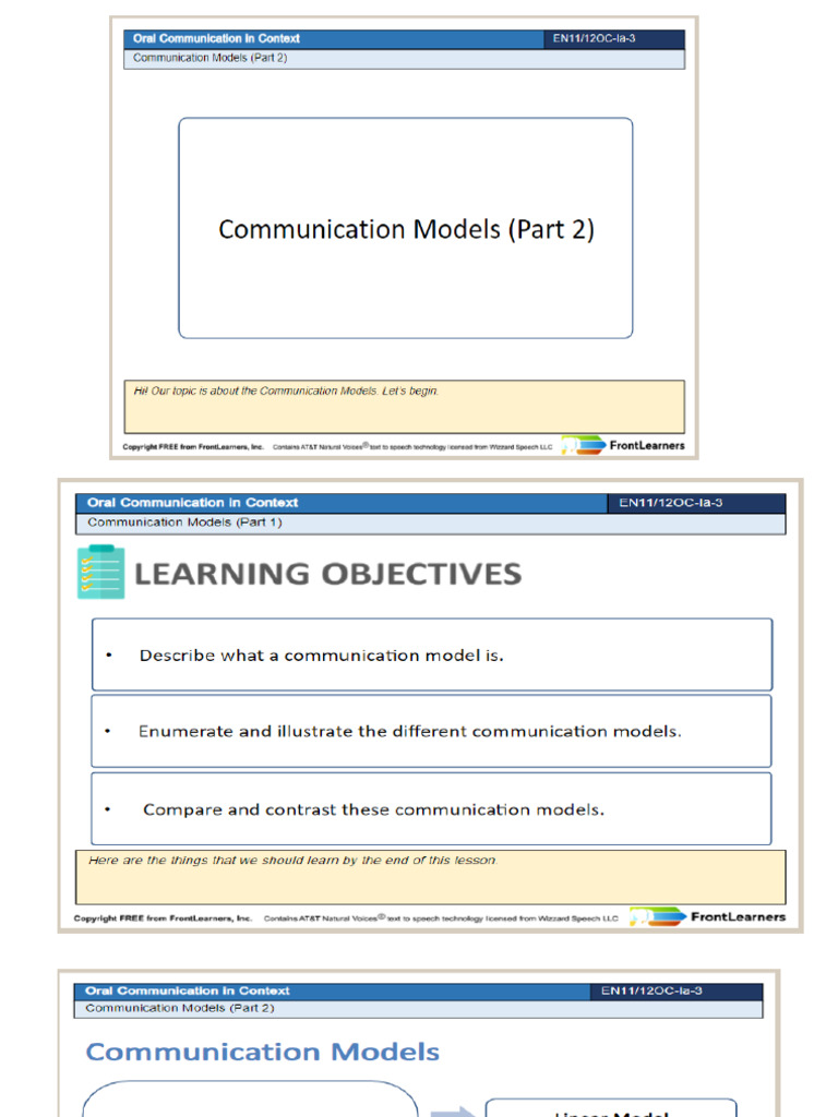 PART 2 Communication-Model | PDF