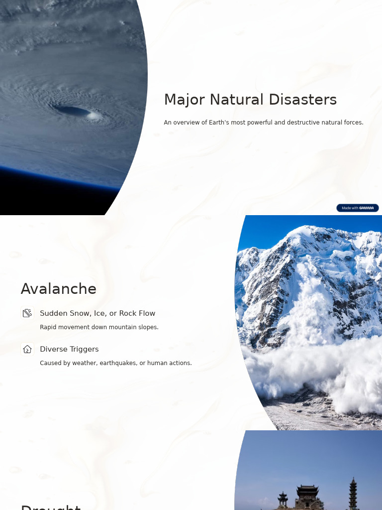 Major Natural Disasters | PDF