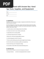Hand Spa Tools, Supplies and Equipment | PDF