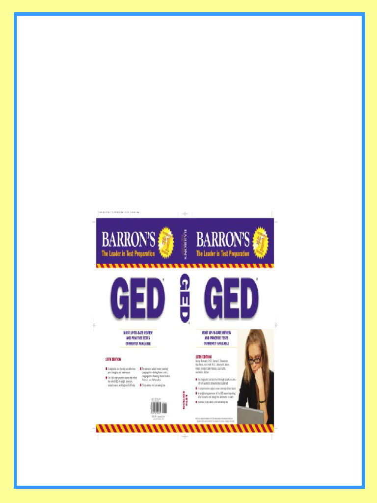 GED high school equivalency exam 15th ed Edition Rockowitz pdf download ...