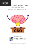 Examen ONEM 2025 Nivel1 | PDF
