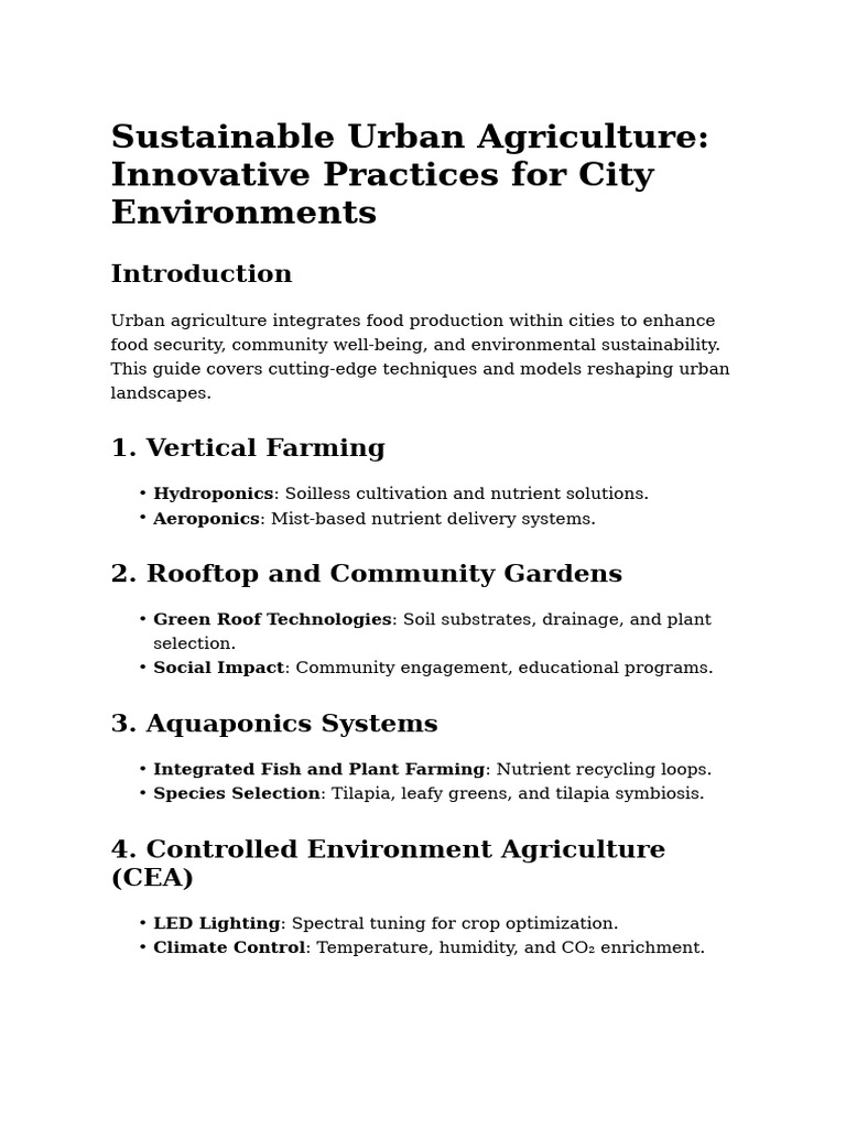 Urban Gardening: A Beginner's Guide | PDF