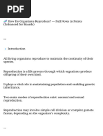Class 10 Science How Do Organisms Reproduce Notes | PDF