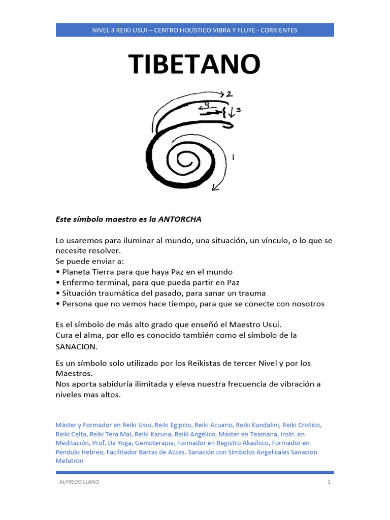 Sibolo DayKomio Tibetano | PDF | Reiki