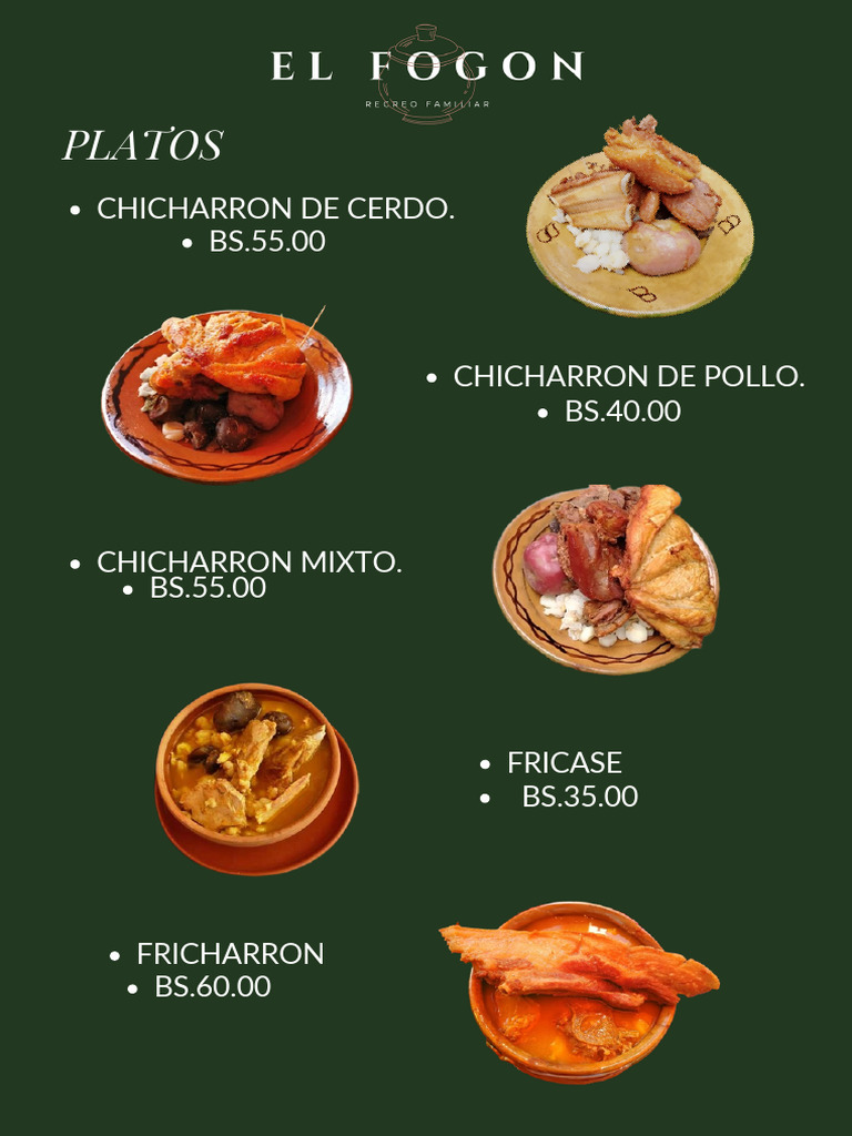 El Fogón Menu and Prices | PDF