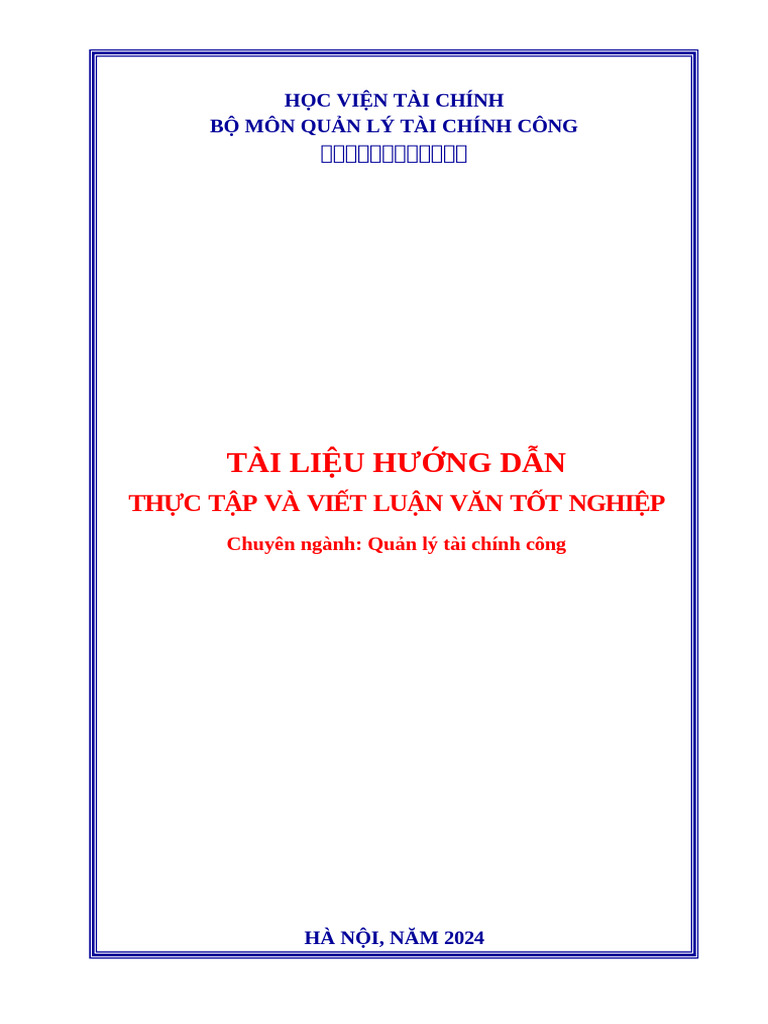 (Bo mon Quan ly TCC) Tài liệu HDTT CQ59.01 | PDF