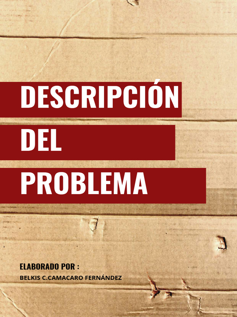 Descripción Del Problema | PDF