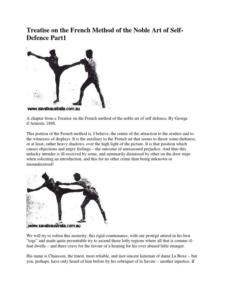 French Savate: The Noble Art of Self-Defence | PDF | Combat | Combat Sports