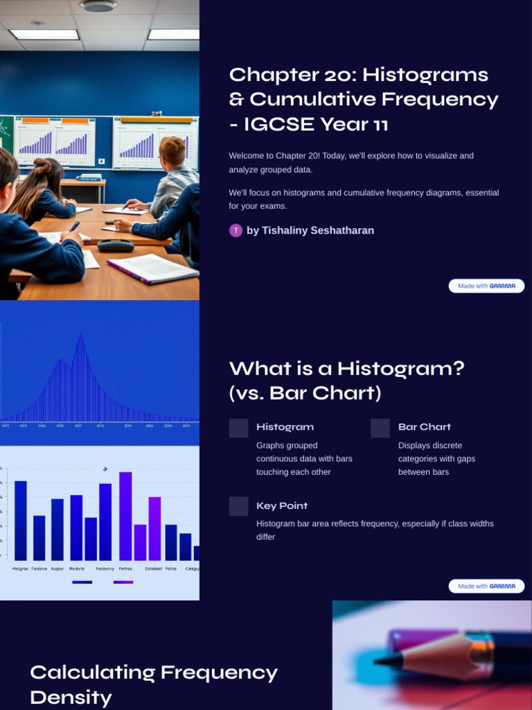 Chapter 20 Histograms and Cumulative Frequency IGCSE Year 11 | PDF ...