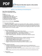 Throwball Rules | PDF | Games Of Physical Skill | Athletic Sports