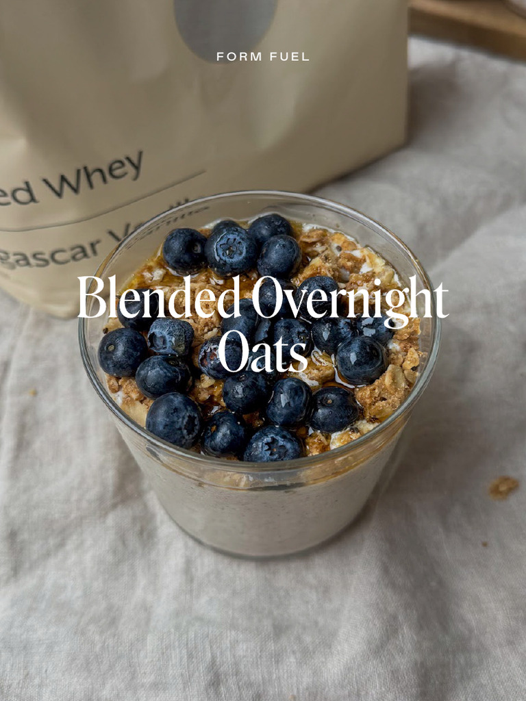 High-Protein Blended Overnight Oats | PDF