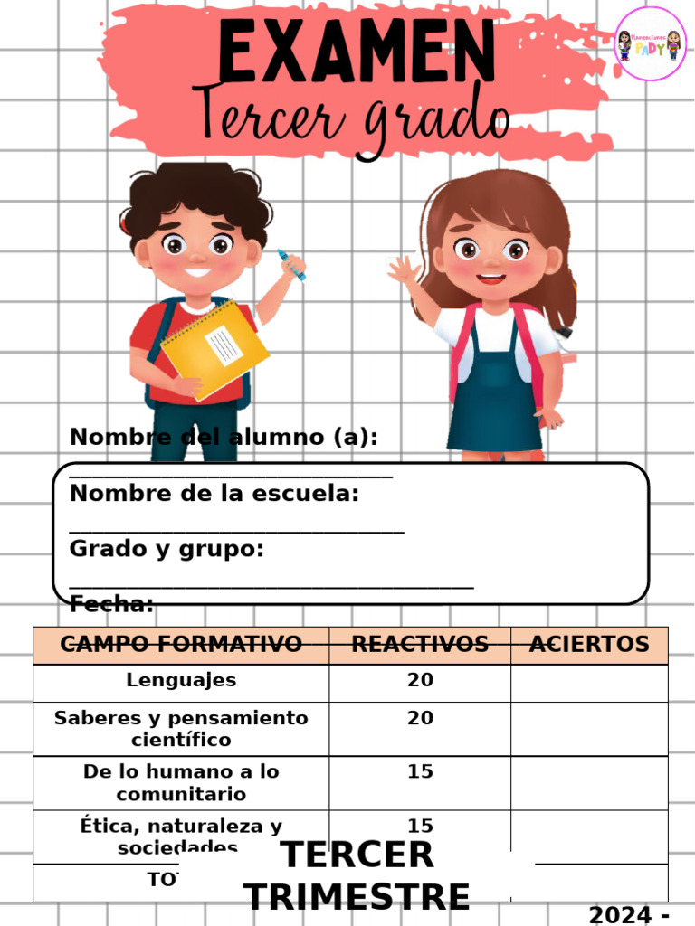 Examen Tercer Trimestre 3 | PDF