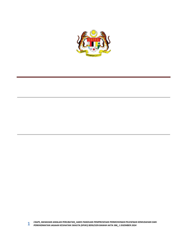 Garis Panduan Pemprosesan Pelesenan Kpjks Disember 2024 Final | PDF