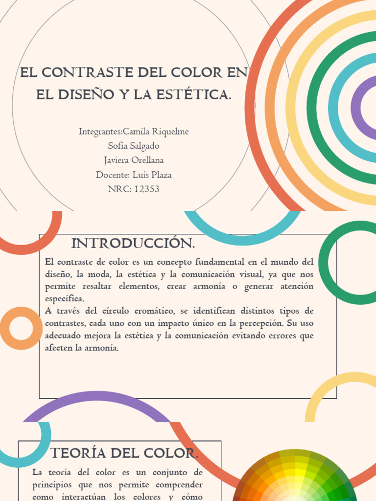 Contraste Del Color. | PDF | Color | Diseño