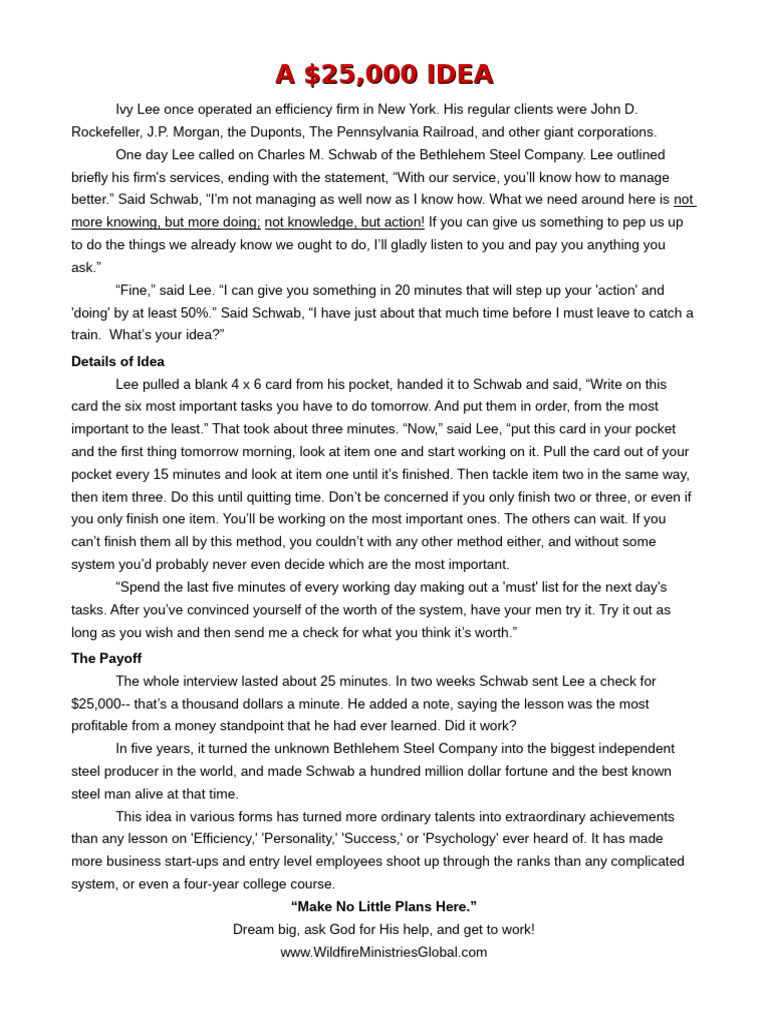 The $25,000 Idea Master 1 | PDF