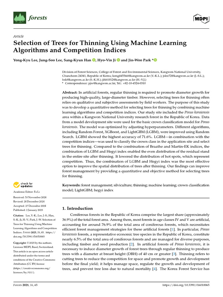 forests-16-00065MApa de Calor | PDF | Applied Mathematics | Machine Learning