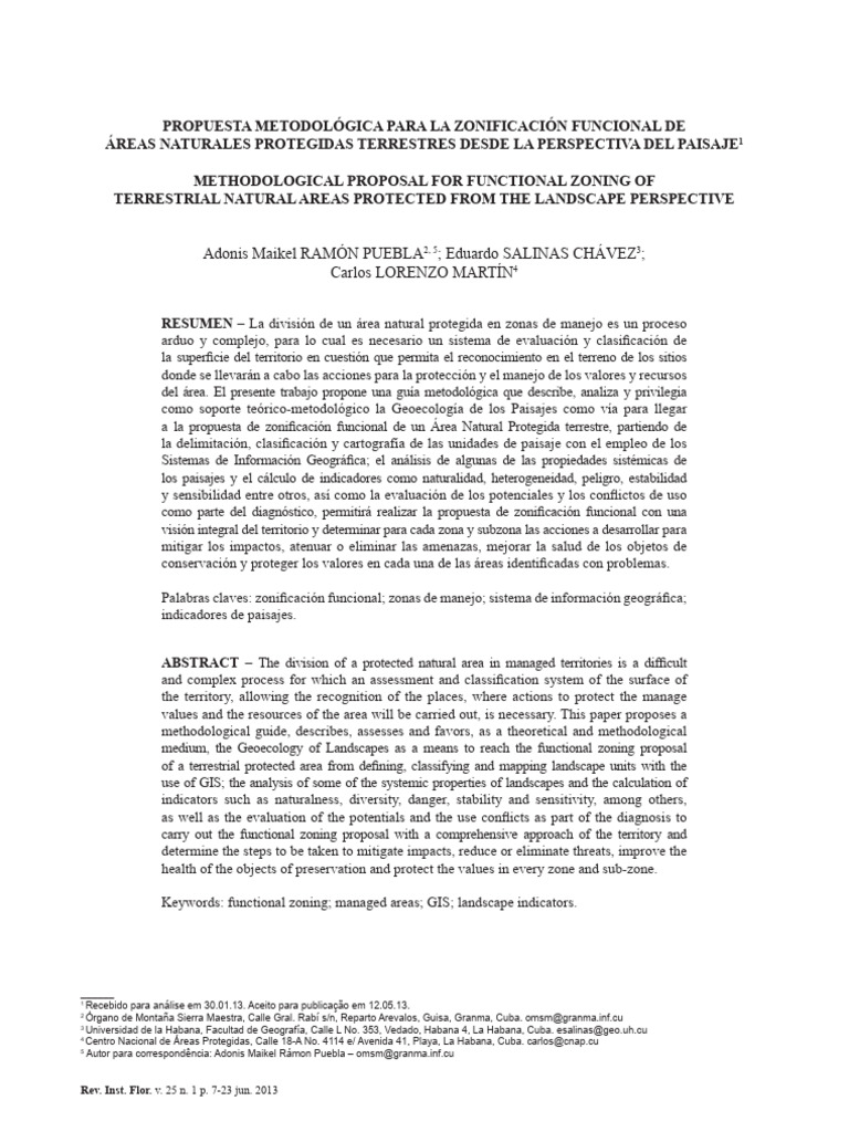 Propuesta Metodologica para La Zonificacion Funcio | PDF | Sistema de información geográfica ...