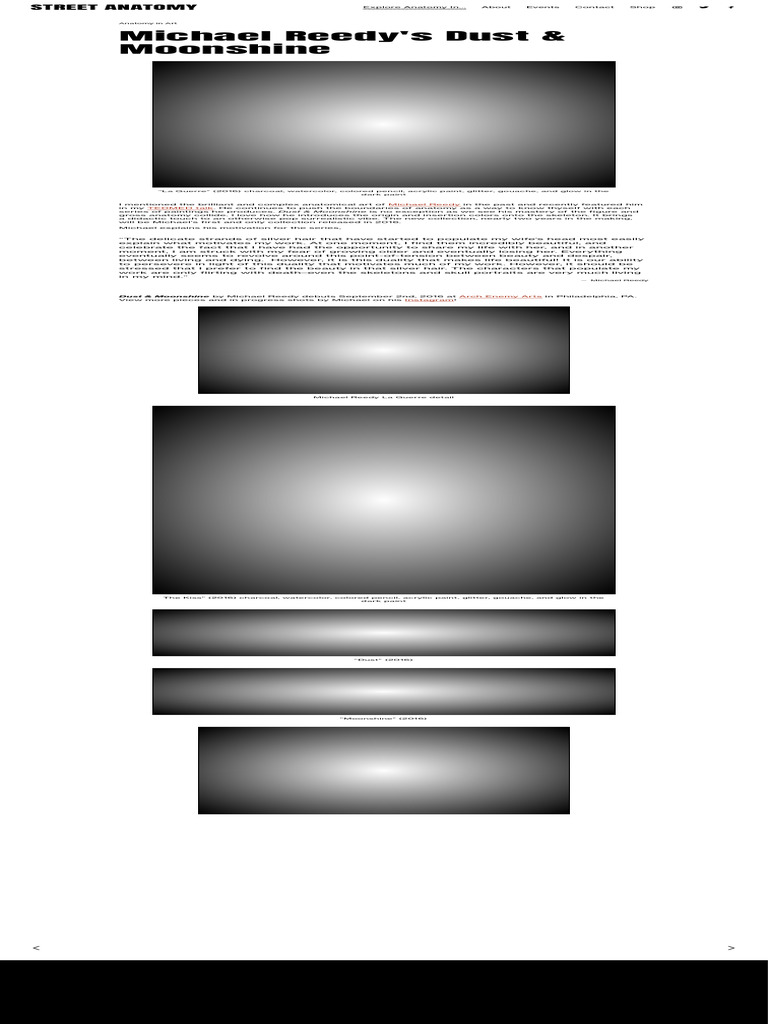 Michael Reedy's Dust & Moonshine - STREET ANATOMY | PDF | Plastic Arts | Paintings