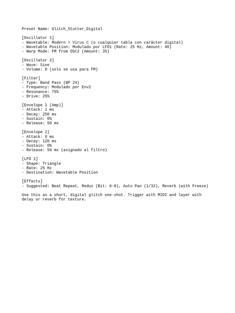 Glitch Stutter Digital | PDF