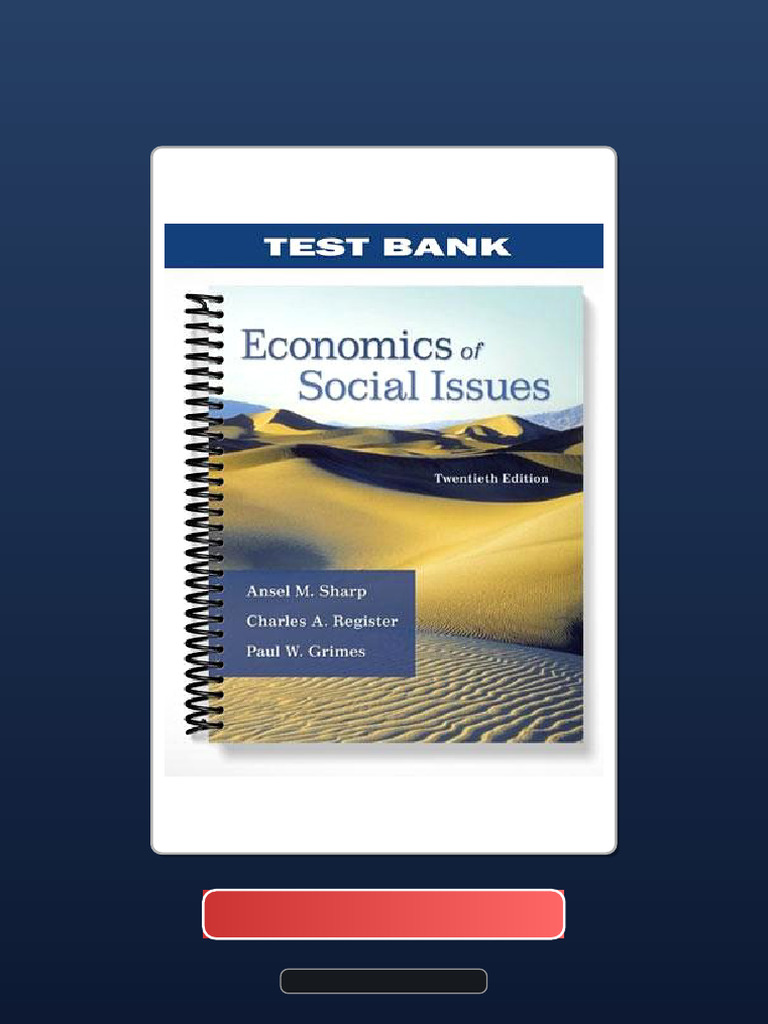 Verified PDF Download Economics of Social Issues 20th Edition by Sharp FULL Version | PDF ...