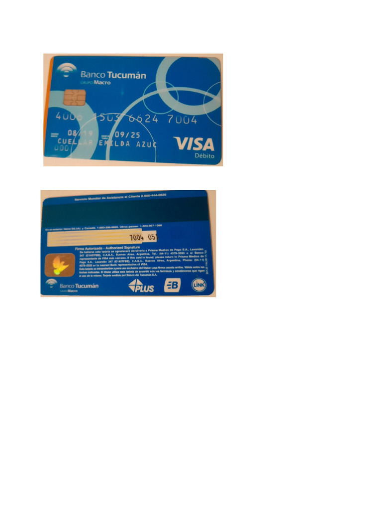 Documento Tarjeta | PDF