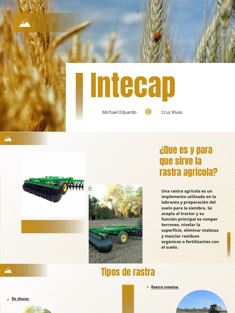 Tipos y mantenimiento de rastras agrícolas | PDF | Labranza | Agricultura