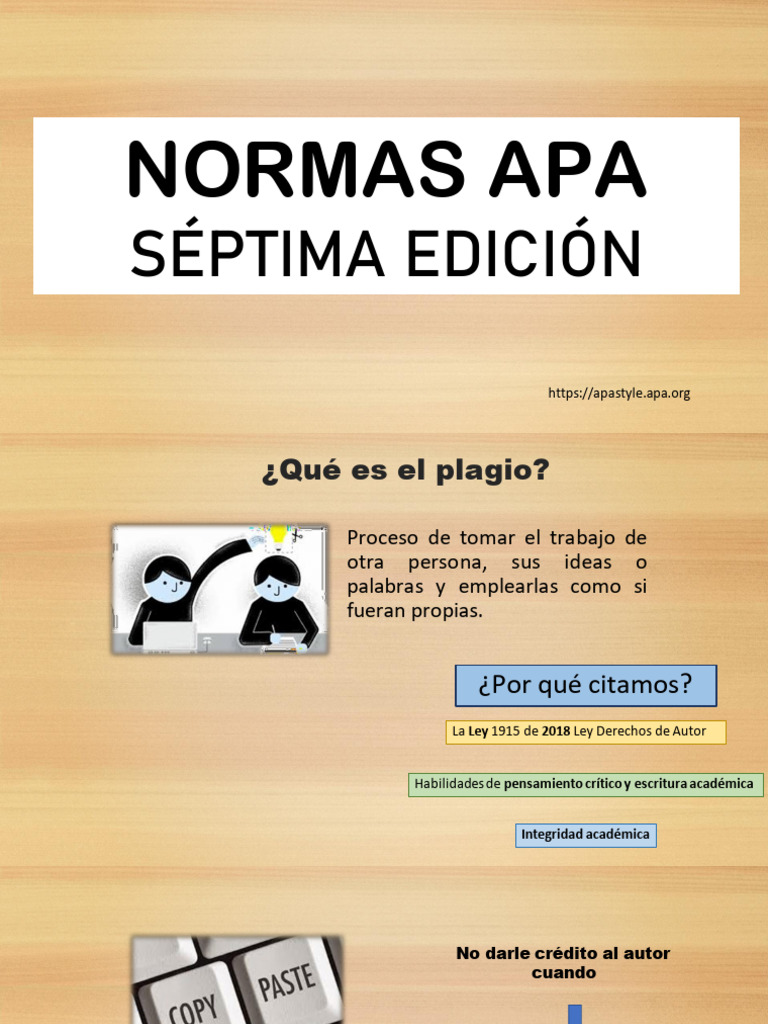 Normas APA 7: Guía sobre Plagio y Citación | PDF