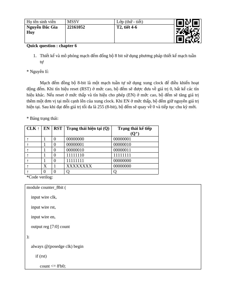 Quick Question. Chapter 06 | PDF