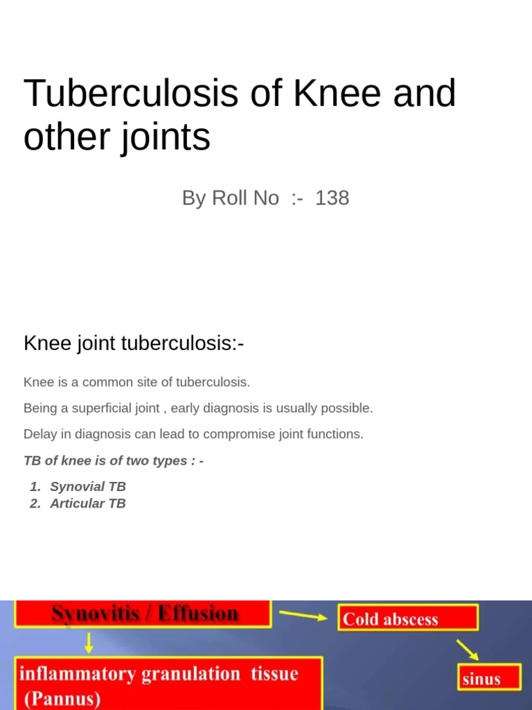Tuberculosis of Knee and Other Joints | PDF | Knee | Shoulder