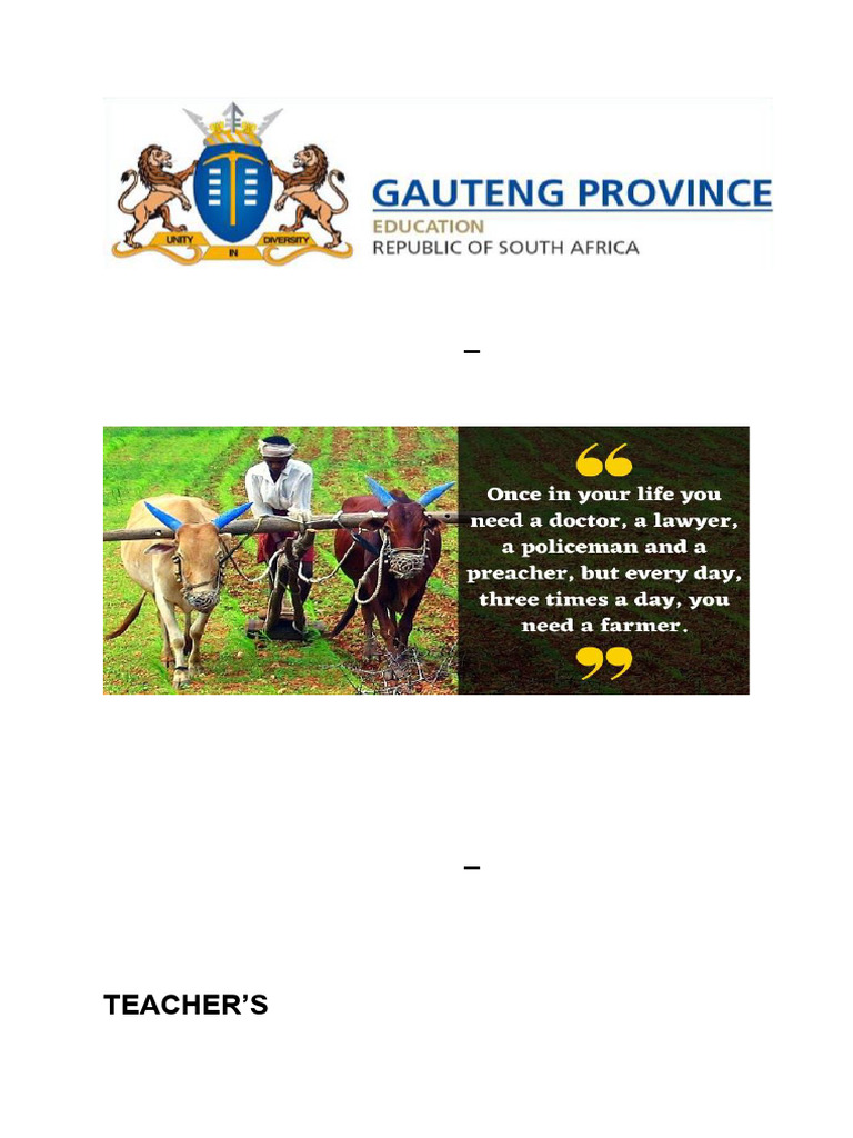 Grade 4 TG Geography Workbook Term 3 - Teacher's Guide - (AutoRecovered) | PDF | Foods | Agriculture