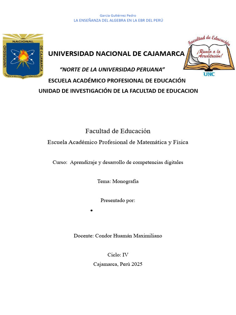 Enseñanza del Álgebra en la EBR Perú | PDF | Enseñando | Aprendizaje