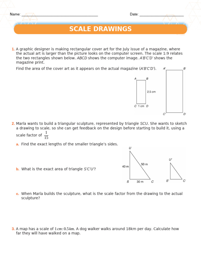 Scale Drawings and Area Calculations | PDF